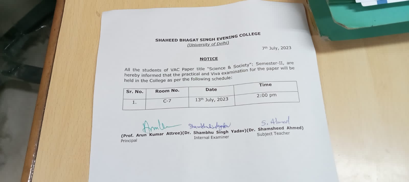 SHAHEED BHAGAT SINGH EVENING COLLEGE